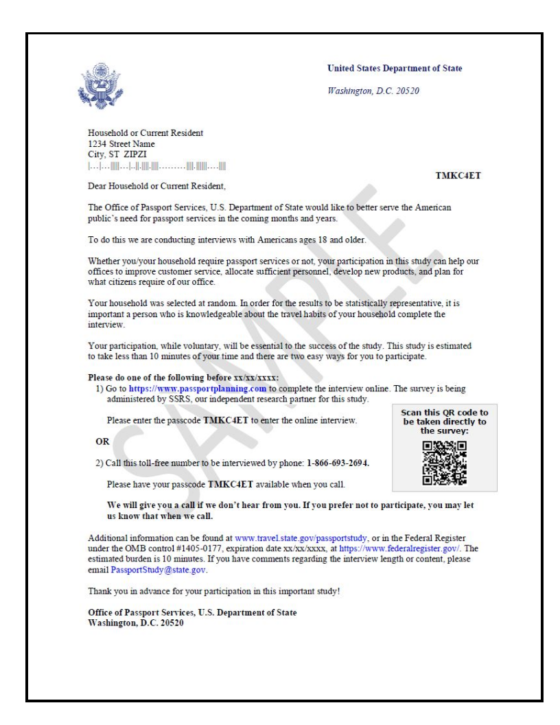 Passport Surveys and Renewal Reminders